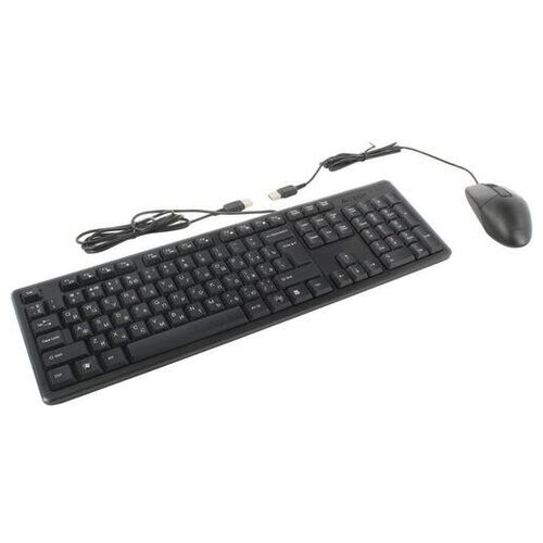 Комплект клавиатура + мышь A4Tech KK-3330, черный, английская/русская