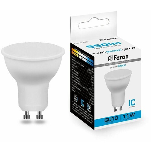 Лампа светодиодная Feron LB-760 MR16 GU10 11W 6400K 38142