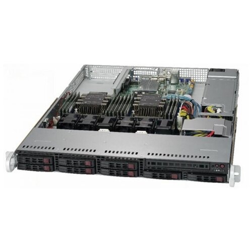 Сервер Supermicro SuperServer 1029P-WT 2 x /без ОЗУ/без накопителей/количество отсеков 2.5" hot swap: 8/1 x 600 Вт