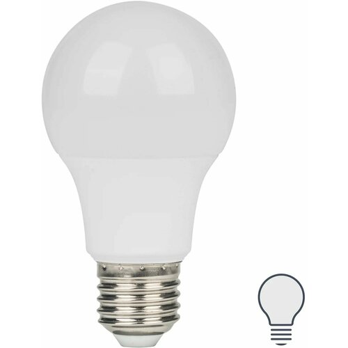 Комплект лампочек светодиодных Lexman 10шт, E27, 170-240 В, 8.5 Вт, груша матовая, 750 лм, нейтральный белый свет