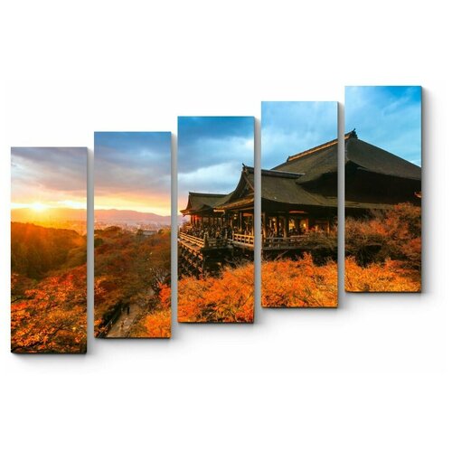 Модульная картина Осенний Киото на закате220x154