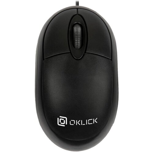 Комплект 5 штук, Мышь компьютерная Oklick 105S черный оптическая 800dpi/3but (400941)
