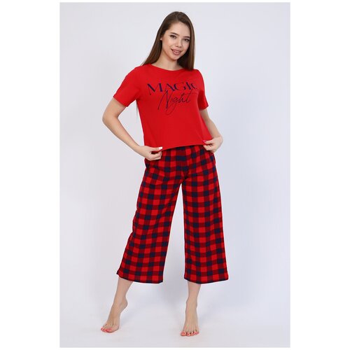 Пижама Натали, размер 50, красный
