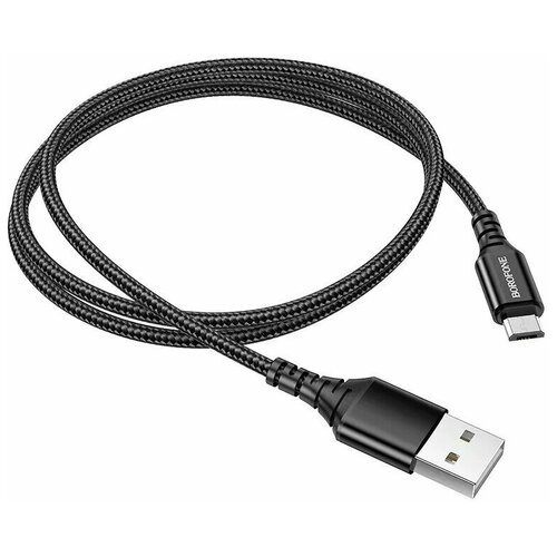 Дата-кабель Borofone BX54 USB-MicroUSB, 1 м, черный