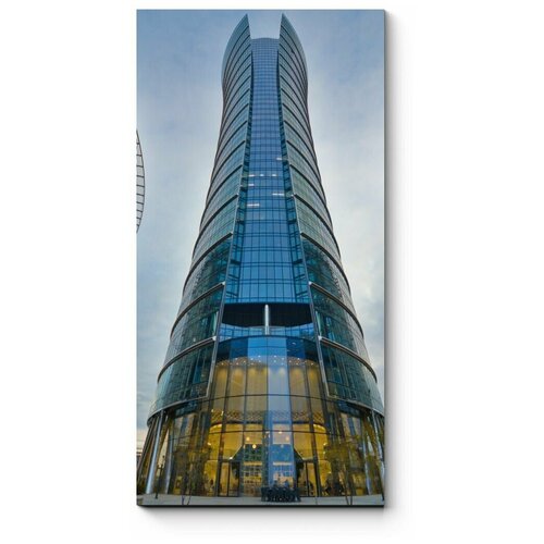 Модульная картина Зеркальная башня, Варшава40x80