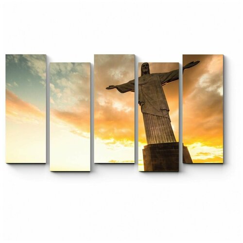 Модульная картина Изумительный закат в Рио-де-Жанейро 110x64