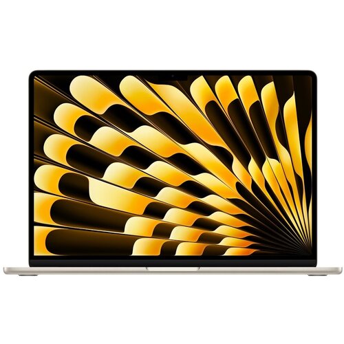 15.3 Ноутбук Apple MacBook Air 15 2024 2880x1864, Apple M3, RAM 24 ГБ, SSD 1 ТБ, Apple graphics 10-core, macOS, Z1BT000U0, Starlight, русская раскладка