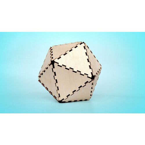 Икосаэдр - геометрическая фигура - d-12см