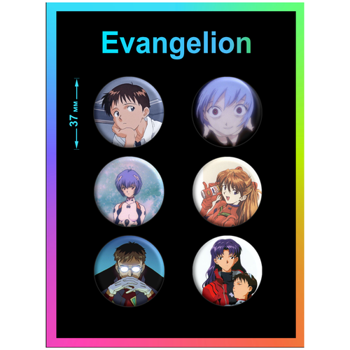 Значки аниме Evangelion / Евангелион