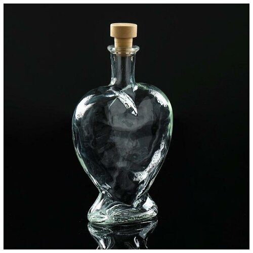 Ваза-бутылка декоративная "Сердце"