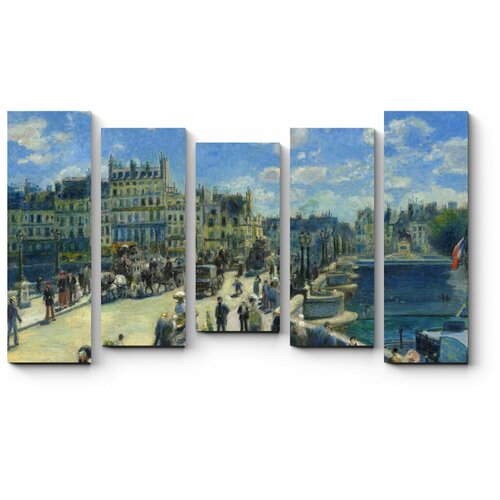 Модульная картина Новый мост, Париж, Пьер Огюст Ренуар 130x78