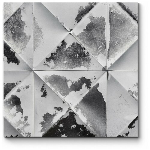 Модульная картина Черно-белая геометрия улиц 30x30