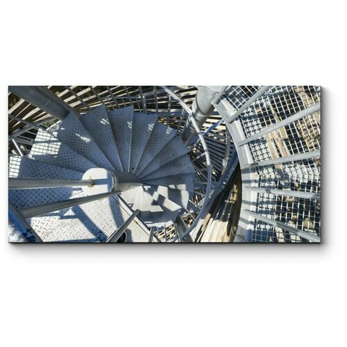 Модульная картина Металлическая винтовая лестница190x95