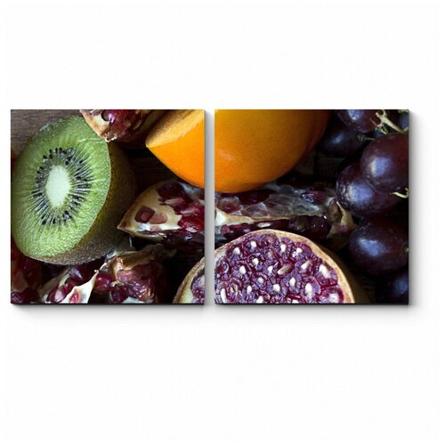 Модульная картина Экзотические фрукты 180x90