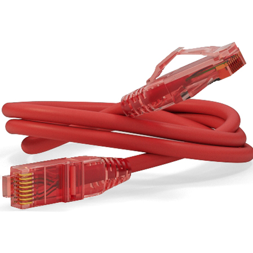 Патч-корд Hyperline PC-LPM-UTP-RJ45-RJ45-C5e-1M-LSZH-RD U/UTP, Cat.5е, LSZH, 1 м, красный