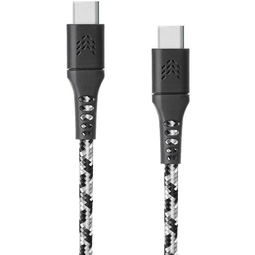 Зарядный кабель Rocket Contact TPE USB-C/USB-C 1 м, цвет: чёрно-белый