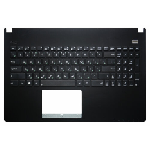 Клавиатура для ноутбука Asus X501, X501A, X501U черная, верхняя панель в сборе (черная)