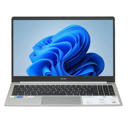 Ноутбук Tecno MegaBook T1 2023 (AMD R5-5560U/15.6"/1920x1080/16GB/1TB SSD/AMD Graphics/DOS) Серебристый