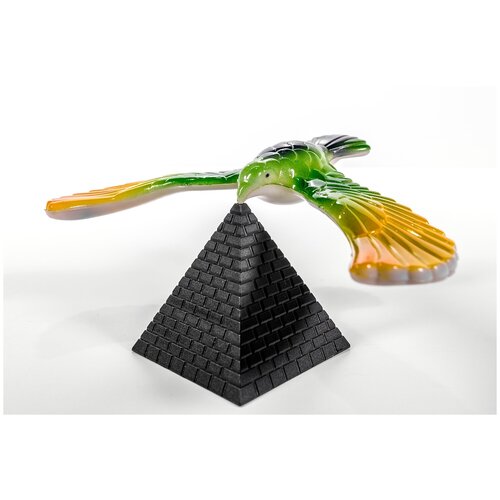 Интерактивная игрушка "Парящий орел" 16х12 см с пирамидкой/необычный подарок/балансирующая птица