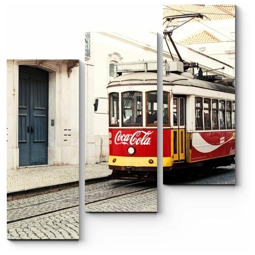 Модульная картина Трамвай Coca-Cola120x128
