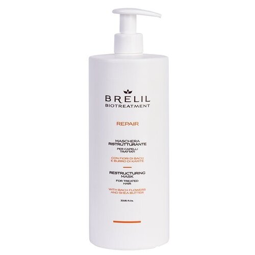 Brelil Professional маска BioTraitement Repair, 1000 мл, бутылка