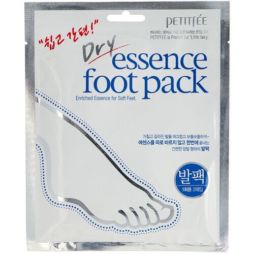 Petitfee Dry essence foot pack 1 пара, 23 мл, 23 г, 1 уп.