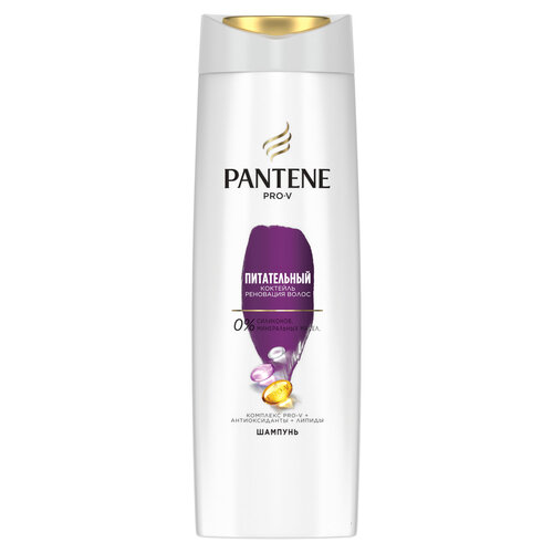 Pantene Шампунь для волос Питательный коктейль Питание и Реновация для тонких и ослабленных волос 400 мл