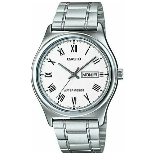 Наручные часы CASIO Collection MTP-V006D-7B, белый, серебряный