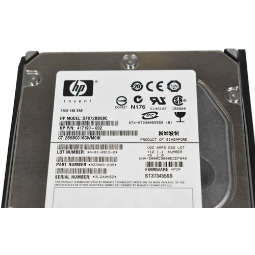 Жесткий диск HP 389343-001 72,8Gb SAS 3,5" HDD