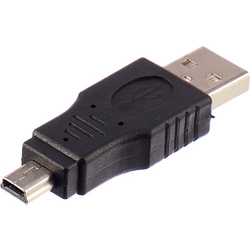 Адаптер-переходник GSMIN RT-19 USB 2.0 (M) - mini USB (M) (Черный)