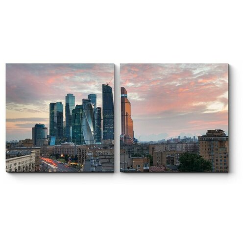 Модульная картина Манящая перспективами Москва100x50