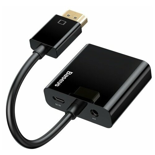 Конвертер Baseus HDMI - VGA/microUSB/mini jack 3.5 mm (CAHUB-AH01), черный