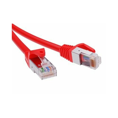 DKC Патч-корд экранированный CAT5E F/UTP 4х2, LSZH, красный, 5.0м RN5EFU4550RD (10 шт.)