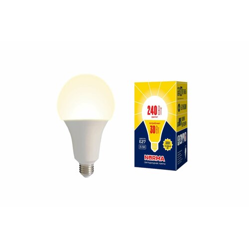 Volpe Светодиодная лампа Volpe LED-A95-30W/3000K/E27/FR/NR Форма "A", матовая Серия Norma UL-00005604