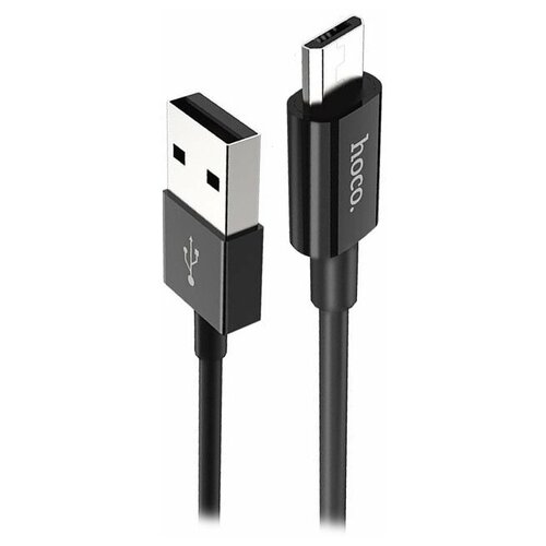 Кабель Hoco X23 USB - microUSB, 1 м, черный