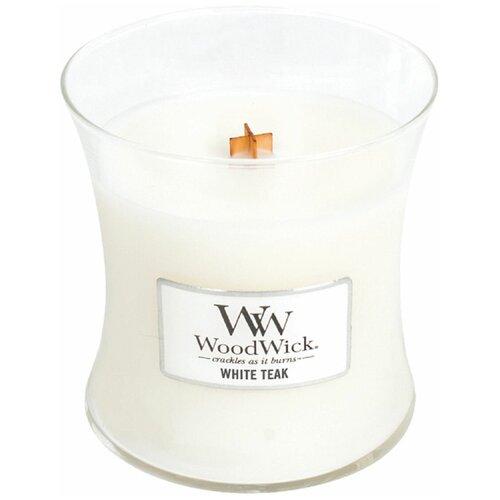 Набор свечей WoodWick White Teak (92039), средняя, белый