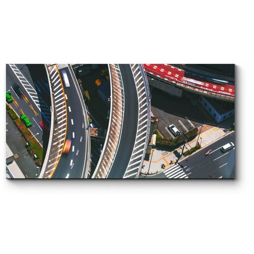 Модульная картина Надземные дороги Токио110x55