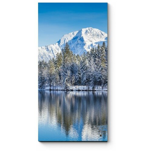 Модульная картина Красота горного озера 60x120