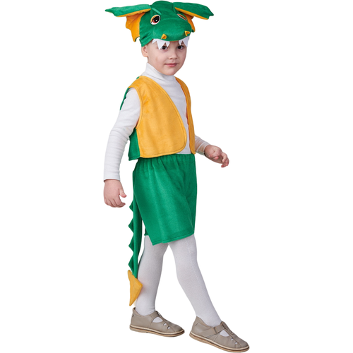 Карнавальный костюм Дракончик размер 110-56, детский костюм дракона на утренник, новый год, на праздник