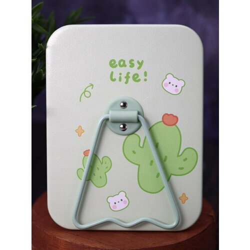 Зеркало настольное "Easy life cactus", green