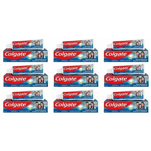 Colgate Зубная паста Защита от кариеса Свежая мята, 100 мл, 9 шт