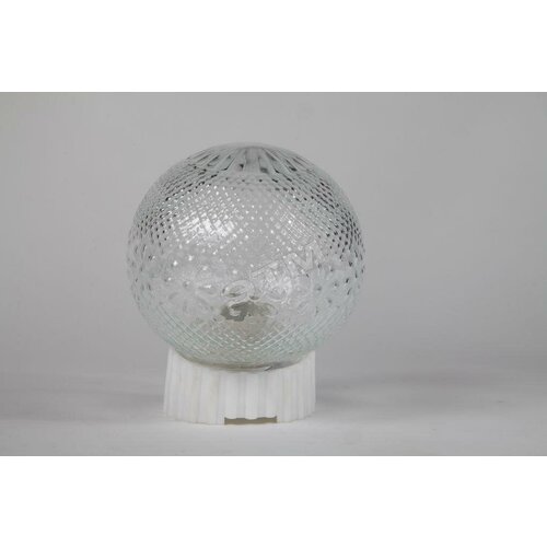 Светильник НББ-61-60-014 прозрачный стекло основание белый пластик | код Т0000002656 | элект ( 1шт. )