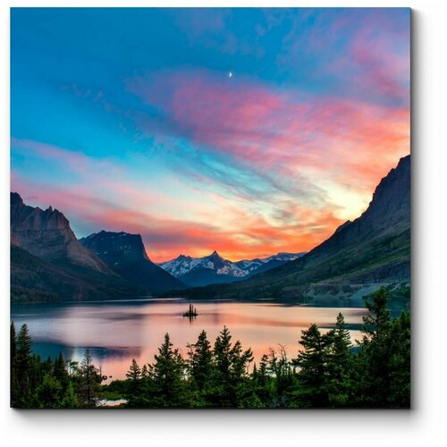 Модульная картина Красочный закат над озером Святой Марии 40x40