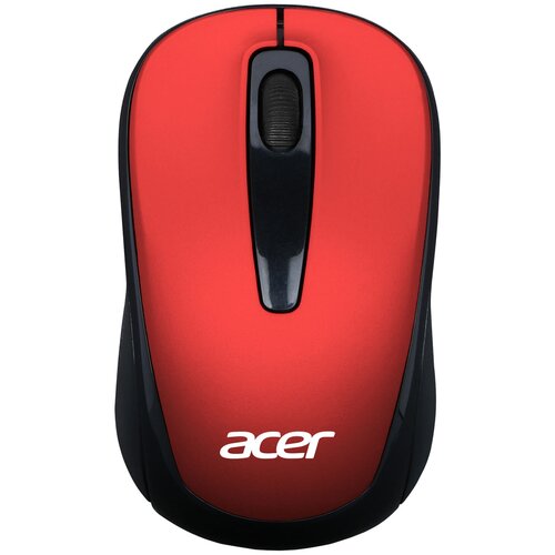 Мышь Acer OMR136, оптическая, беспроводная, USB, красный [zl. mceee.01j]