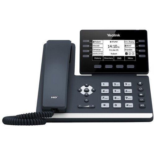 Телефон IP Yealink SIP-T53W черный (упак:1шт)