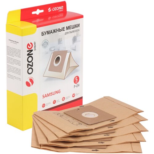 Ozone Пылесборники бумажные 5шт для Samsung тип мешка VP-95