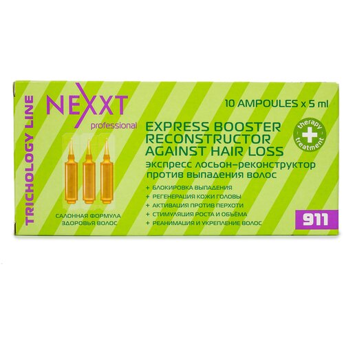NEXPROF Salon Treatment Care Экспресс лосьон-реконструктор против выпадения волос, 5 мл, 10 шт., 10 уп.