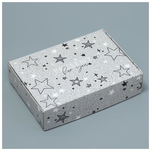 Коробка складная «Звёзды», 21 × 15 × 5 см