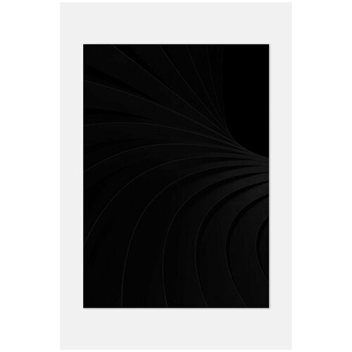 Постер для интерьера Postermarkt, 70х100 см в тубусе, Черный #7