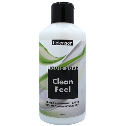 Helenson Hand Soap Clean Feel (Antiseptic) - Хеленсон Жидкое мыло для рук "суперочищение" (антибактериальное), 1000 мл -